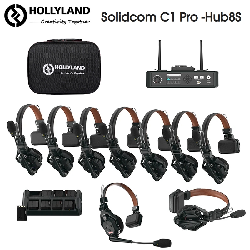 Hollyland Solidcom C1 Pro-6S Full-Duplex Wireless DECT Intercom System ...