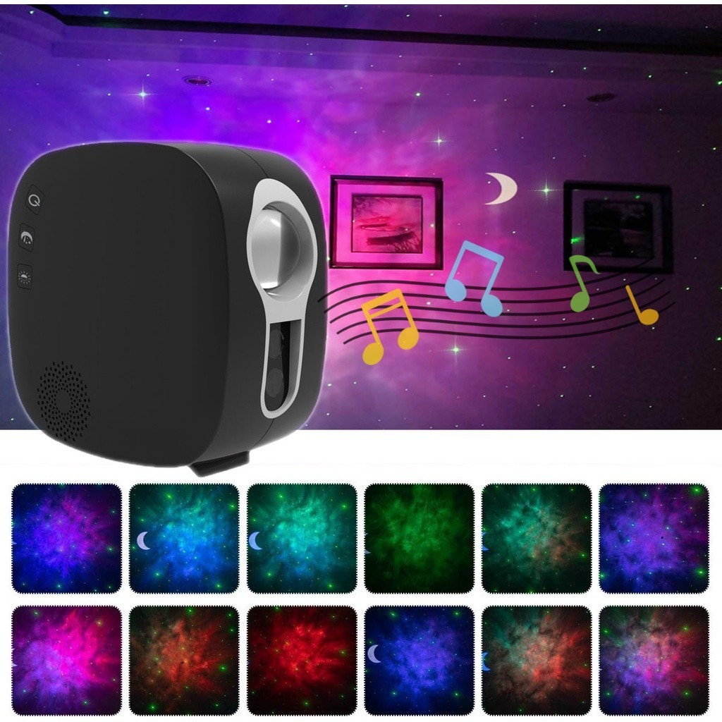 Starry Sky Projector Starry Light Projector Night Light Band Bluetooth ...