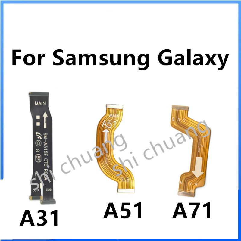 Lcd MotherBoard Flex สําหรับ Samsung Galaxy A31 A51 A71 บอร์ดหลักเชื่อม ...