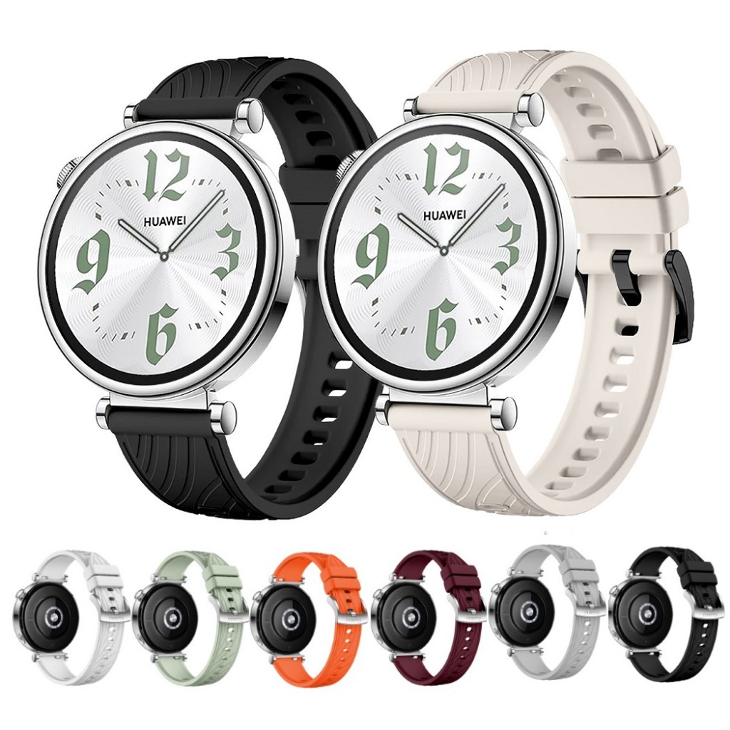 18mm Silicone Textured huawei watch gt 5 สาย Huawei Watch gt 4 Strap ...