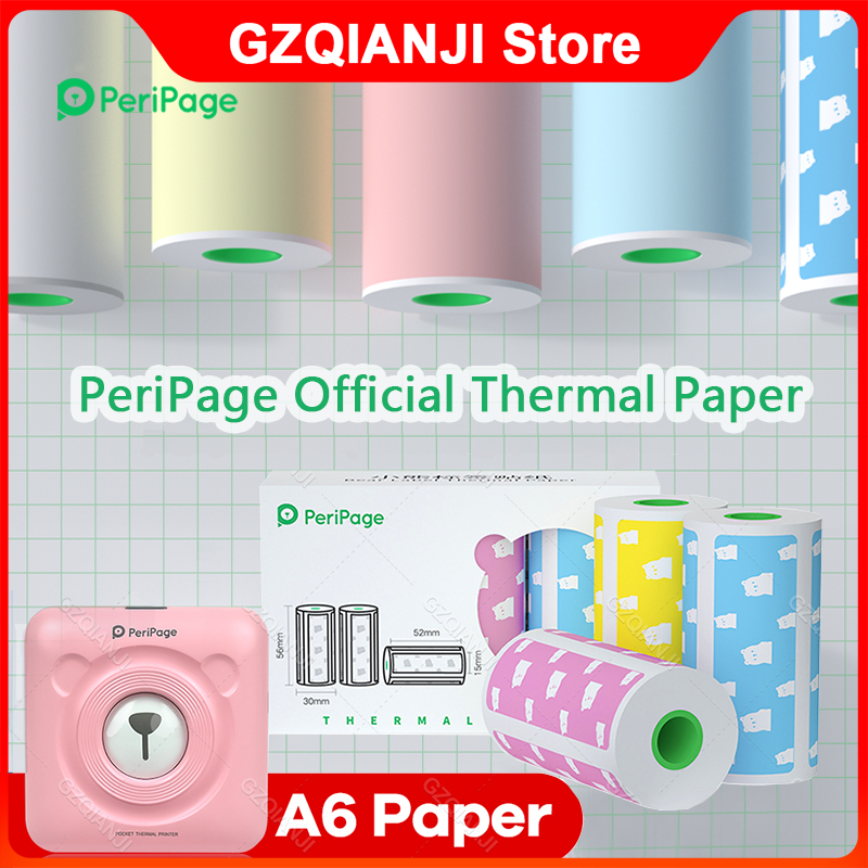 PeriPage A6/A8/A9 Official Thermal Paper Label Paper 56x30mm / กระดาษ ...
