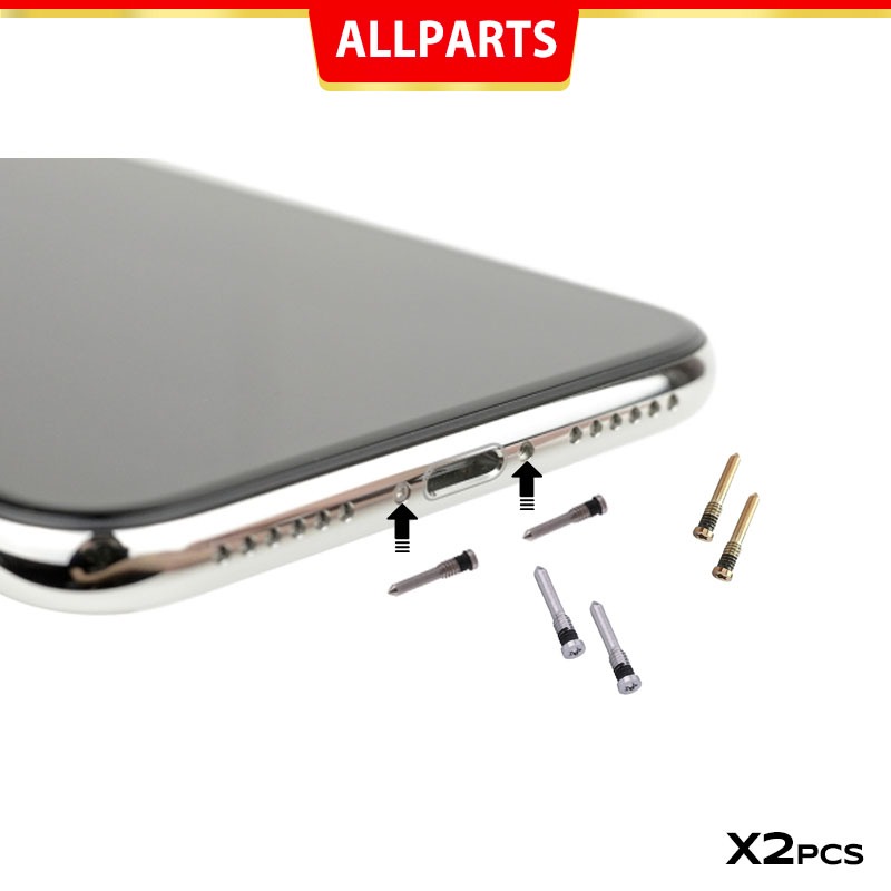 2PCS สกรูด้านล่างสําหรับ IP XS MAX XR สกรูชุด Bolt Dock Connecter ...