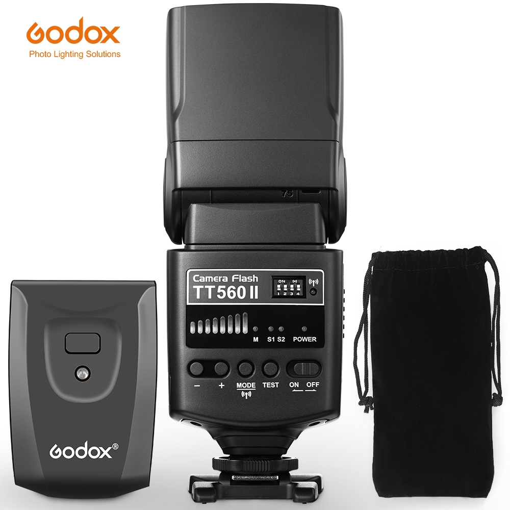 Godox TT560II Speedlite Flash พร ้ อมตัวรับสัญญาณไร ้ สาย GN38 433MHz ...