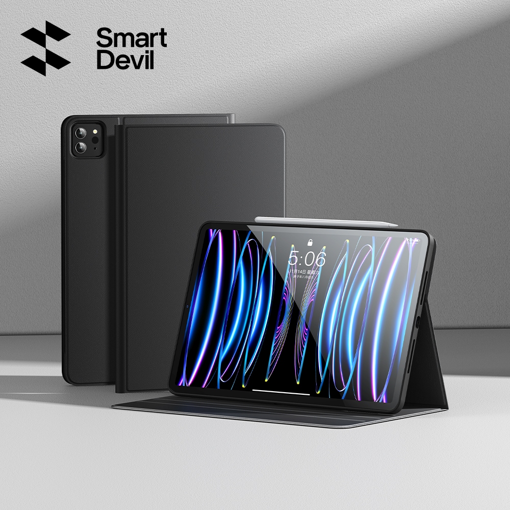 เคสหนังสือ SmartDevil สําหรับ iPad Pro 2024/iPad Air6 ซิลิโคนกันกระแทกบางเฉียบน ้ ําหนักเบา ...