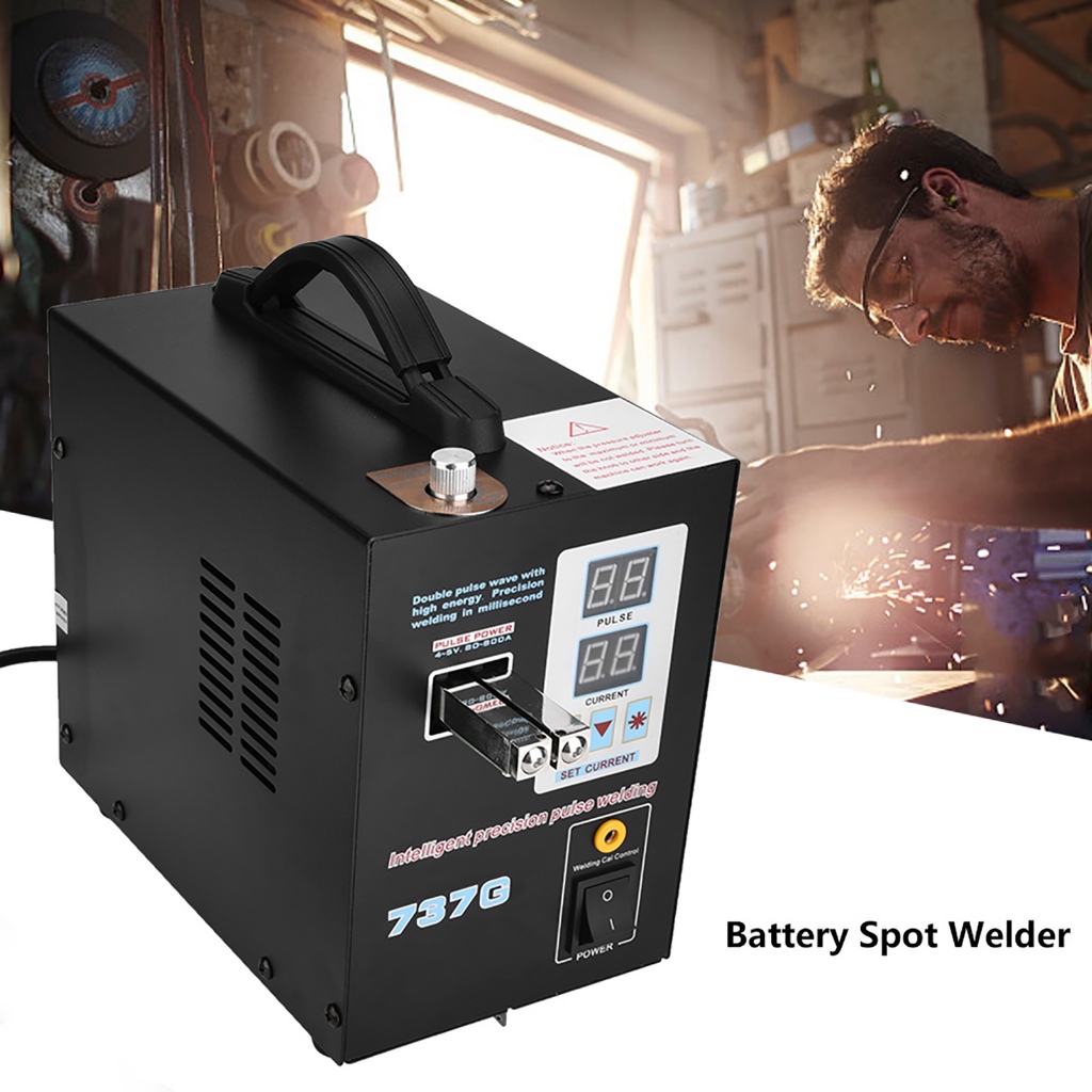 SUNKKO737G Portable Dual Pulse Battery Spot Welder Welding Machine 800A ...