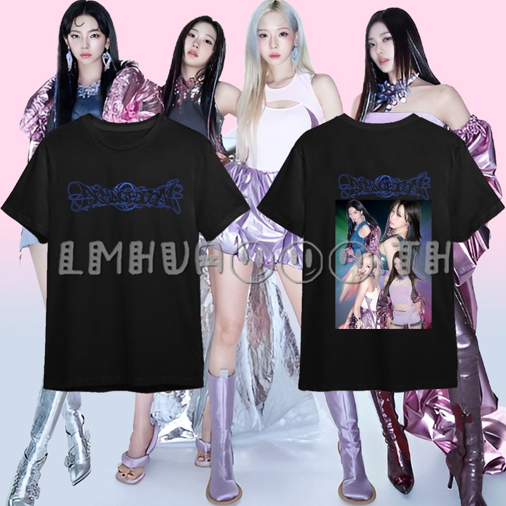 2024 aespa supernova ล่าสุด lmhua001.th กลับ Idol อุปกรณ์ต่อพ่วงเสื้อยืด#02 | Shopee Thailand