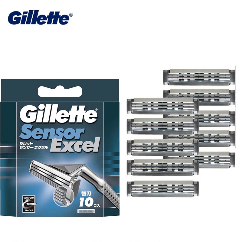 Gillette Sensor Excel ใบมีดมีดโกนผู ้ ชายเปลี ่ ยนหัวเคราหน ้ าโกน ...