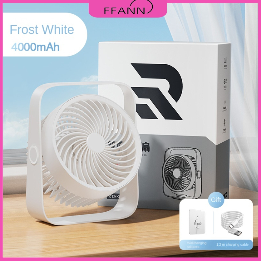 พัดลมตั ้ งโต ๊ ะ RTAKO D06 ชาร ์ จ USB ขนาดเล ็ ก เงียบสุด ๆ การไหลเวียนของอากาศ พัดลมเย ็ น ...