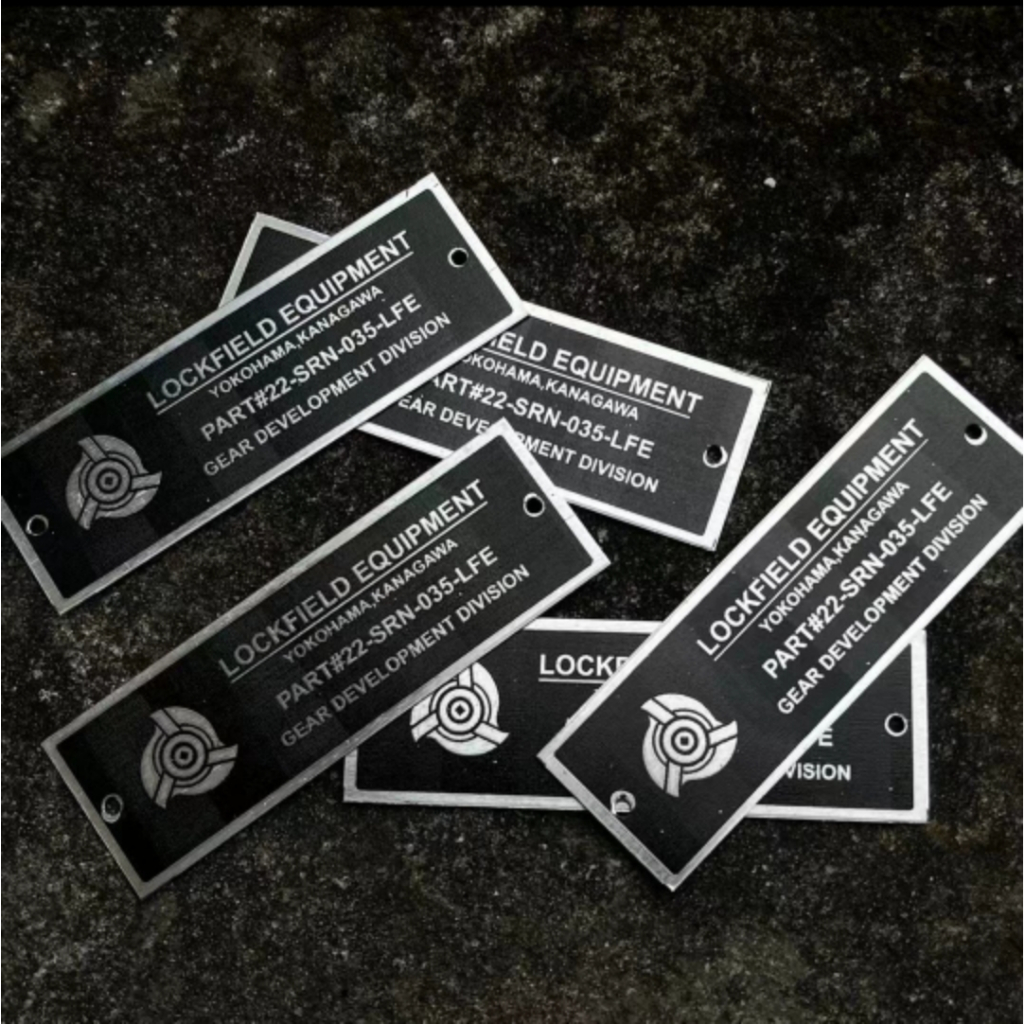 Nbhd LOCKFIELD เกียร์ตั้งแคมป์กลางแจ้ง สติ๊กเกอร์โลหะ ป้ายอลูมิเนียม ...