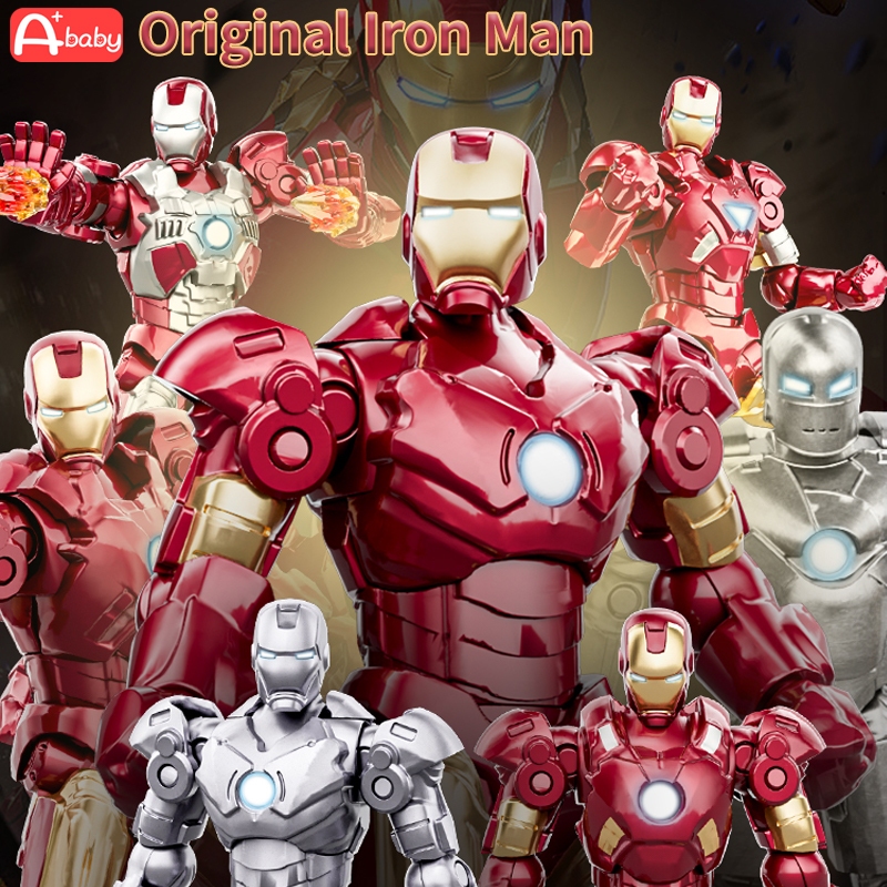ของแท้ Marvel The Infinity Saga Iron Man MK1-7 ของเล ่ น Transformation ...