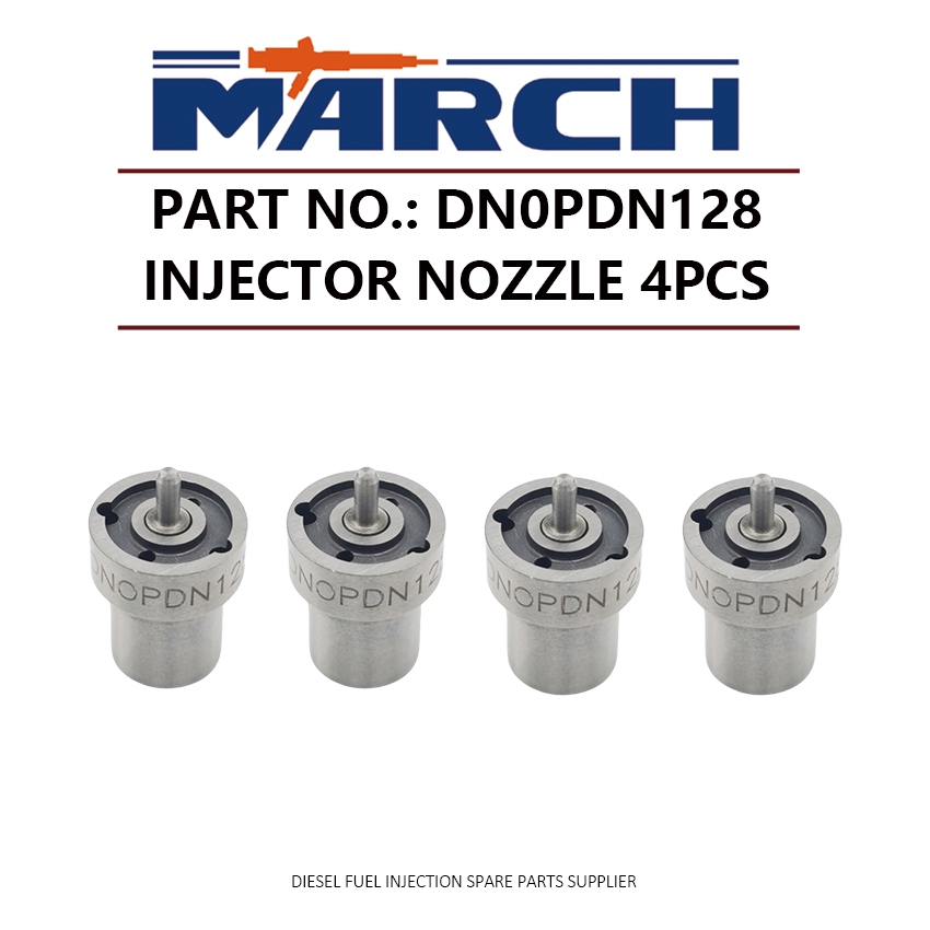 หัวฉีดหัวฉีดคุณภาพสูง 4 ชิ้น DN0PDN128 PDN ประเภท 105007-1280 สําหรับ ...