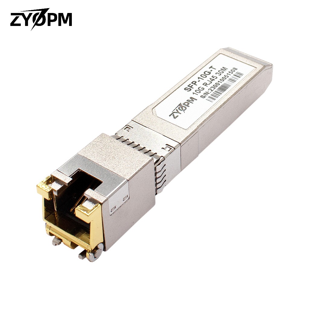 10GBase-T SFP + ถึง RJ-45 Transceiver, 10Gbe SFP + ทองแดง Ethernet CAT6a/7 โมดูล, สูงสุด 80 ...