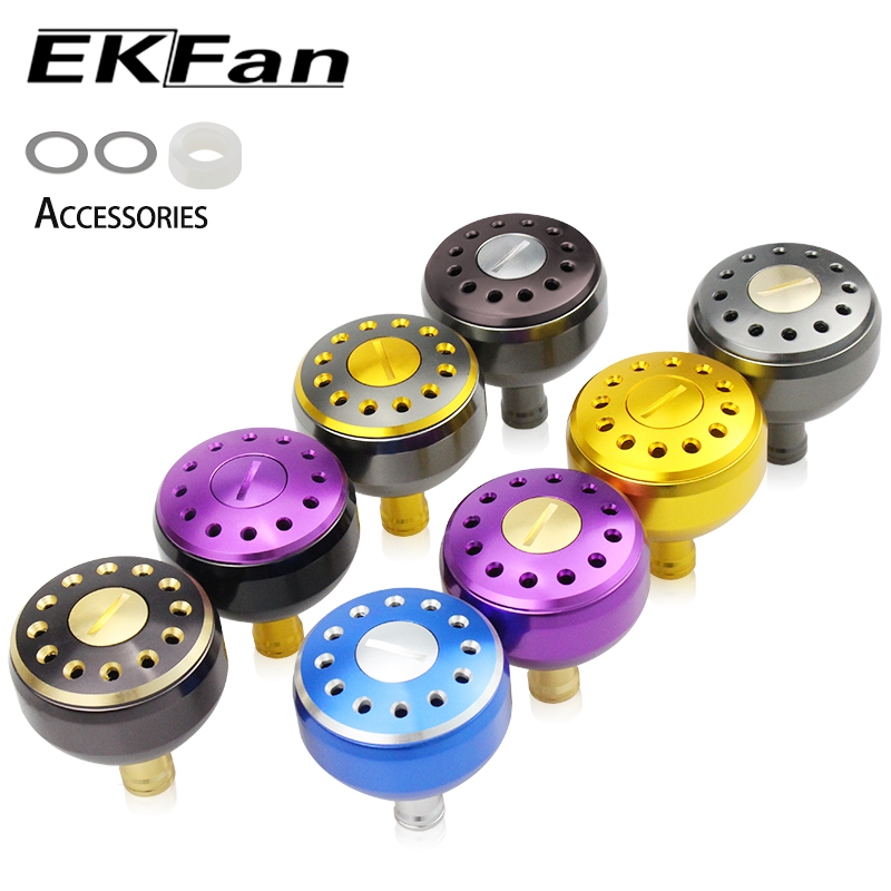 Ekfan 3000-5000 Series Machined โลหะตกปลา Reel Handle Knob เหยื่อหล่อ ...