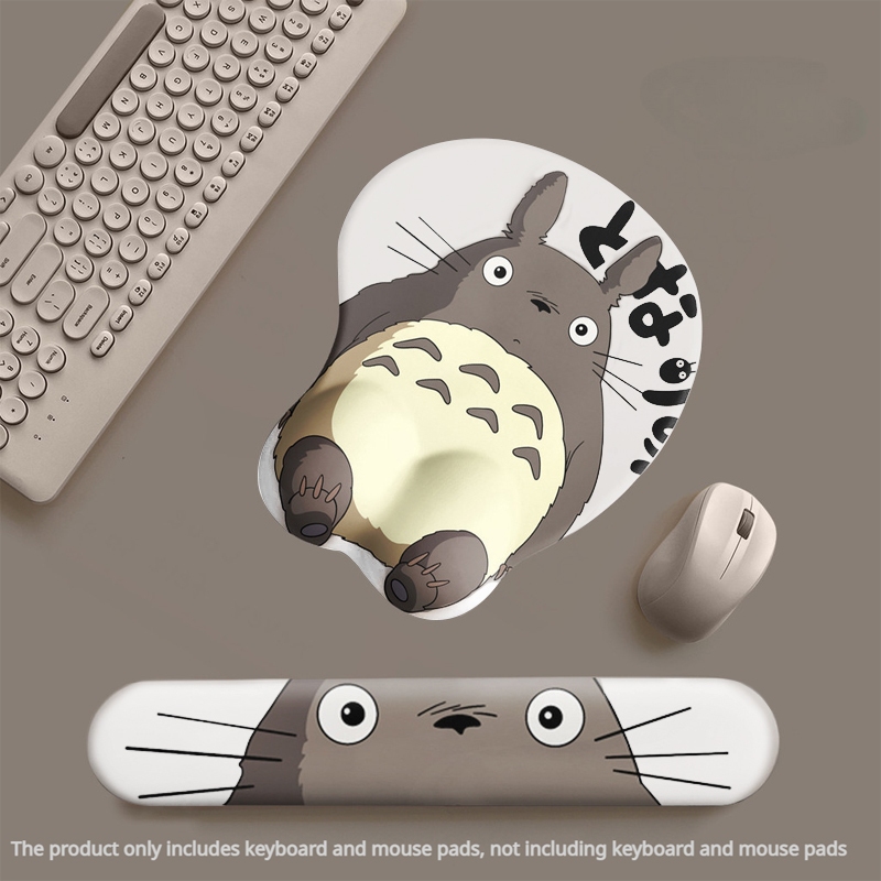 แผ่นรองเมาส์ ซิลิโคนนุ่ม ลายการ์ตูน Totoro Pochacco และ Shiba Inu 3D ...