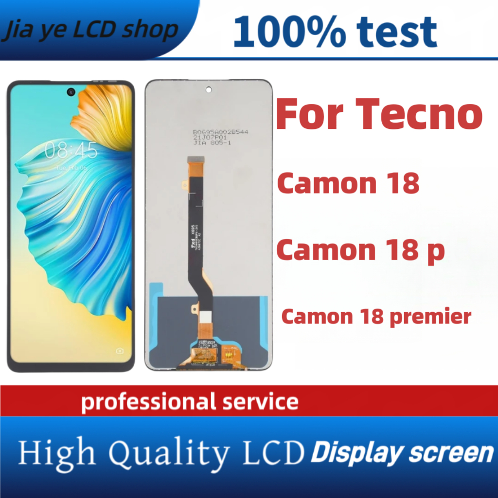 Lcd ต้นฉบับสําหรับ Tecno Camon 18 CH6 Camon 18 p CH7n CH7 Camon 18 ...
