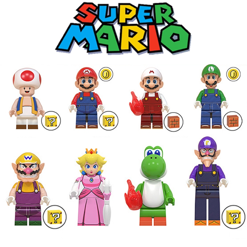 ใหม่ Super Mario Minifigures Building Block ของเล่นเด็ก Mainan Budak ...