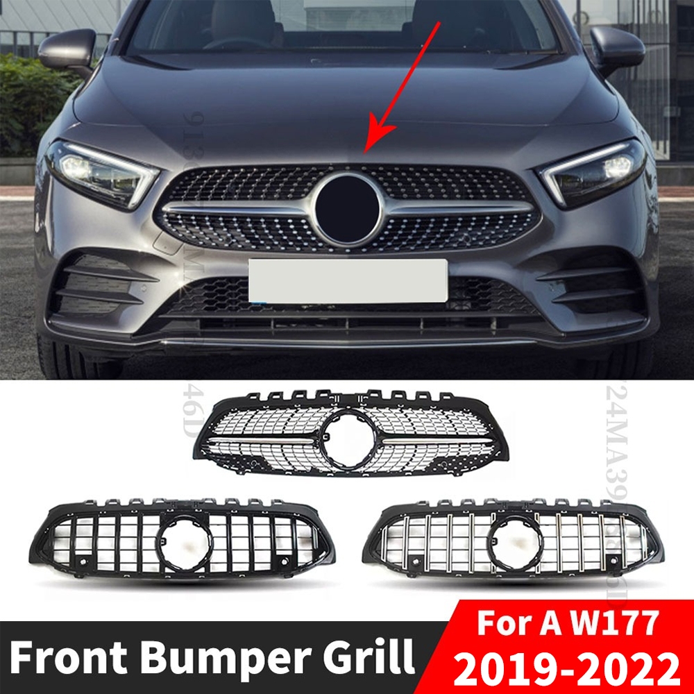 ดัดแปลง Facelift GT เพชรกันชนหน้า Inlet Grille Grill สําหรับ Mercedes ...