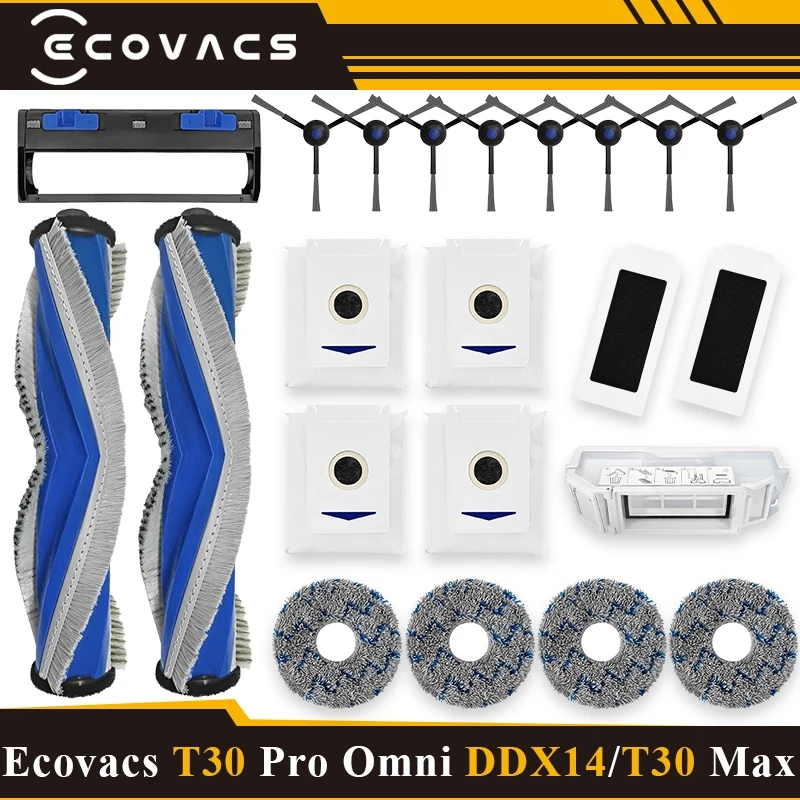 Ecovacs T30 Pro OMNI DDX14 / YEEDI M12 Pro + อะไหล่อุปกรณ์เสริมหลักแปรง ...