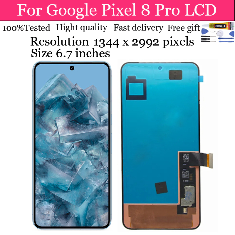 คุณภาพ OLED สําหรับ google pixel 8 Pro จอแสดงผล lcd พร้อมหน้าจอสัมผัส ...