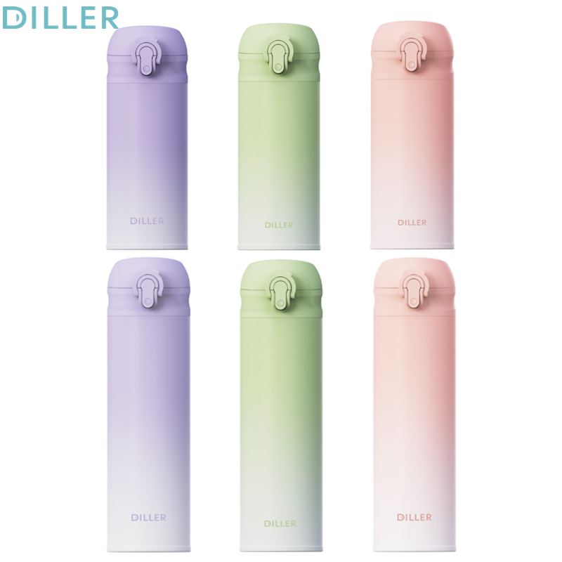 Diller กระติกน้ําสูญญากาศ Thermos 316 สแตนเลสหลอดดื่มขวดน้ํา 350/480ml MLH9179 | Shopee Thailand