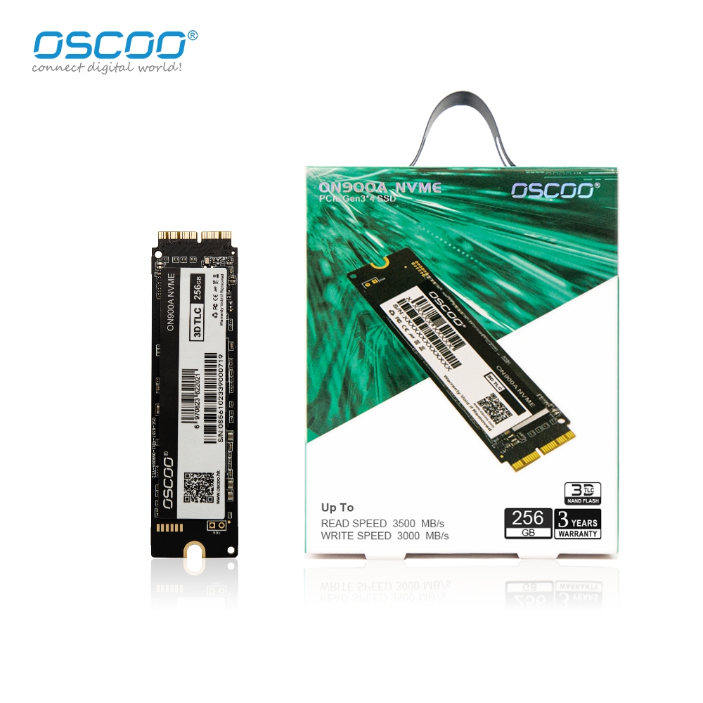 Oscoo NVME SSD สําหรับ MacBook M.2 2280 PCIe Gen3.0 x4 ไดรฟ์ Solid ...