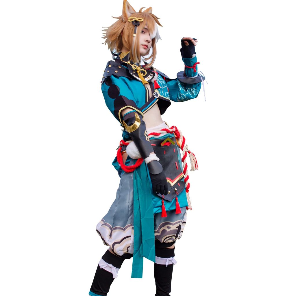 Game Genshin Impact Gorou Cosplay คอสเพลย์ ชุดอนิเมะ ชุดฮาโลวีน Gorou ...