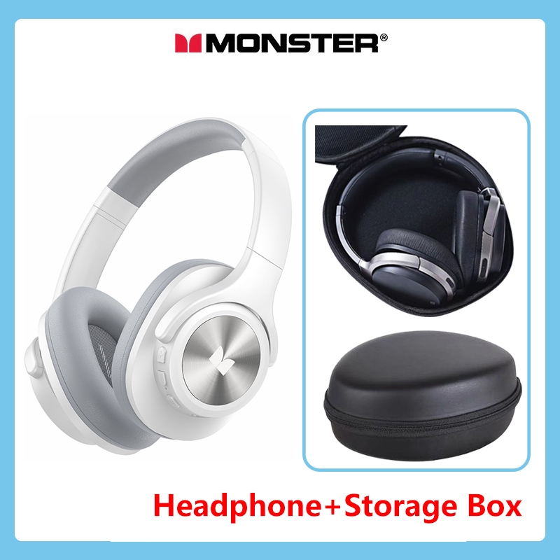 Monster MISSION 200 Headphone Bluetooth 5.3 หูฟังครอบหู 100% แท้ ซับ ...