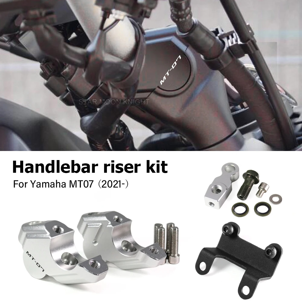 ชุดแคลมป์แฮนด์ Riser สําหรับ YAMAHA MT-07 MT07 MT 07 2021 2022 2023 ...