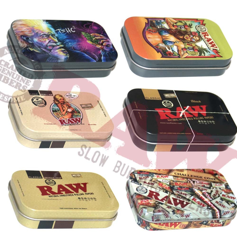 RAW 95mm Size Fashion Tin Cone Stash Box Storage Box | Shopee Thailand