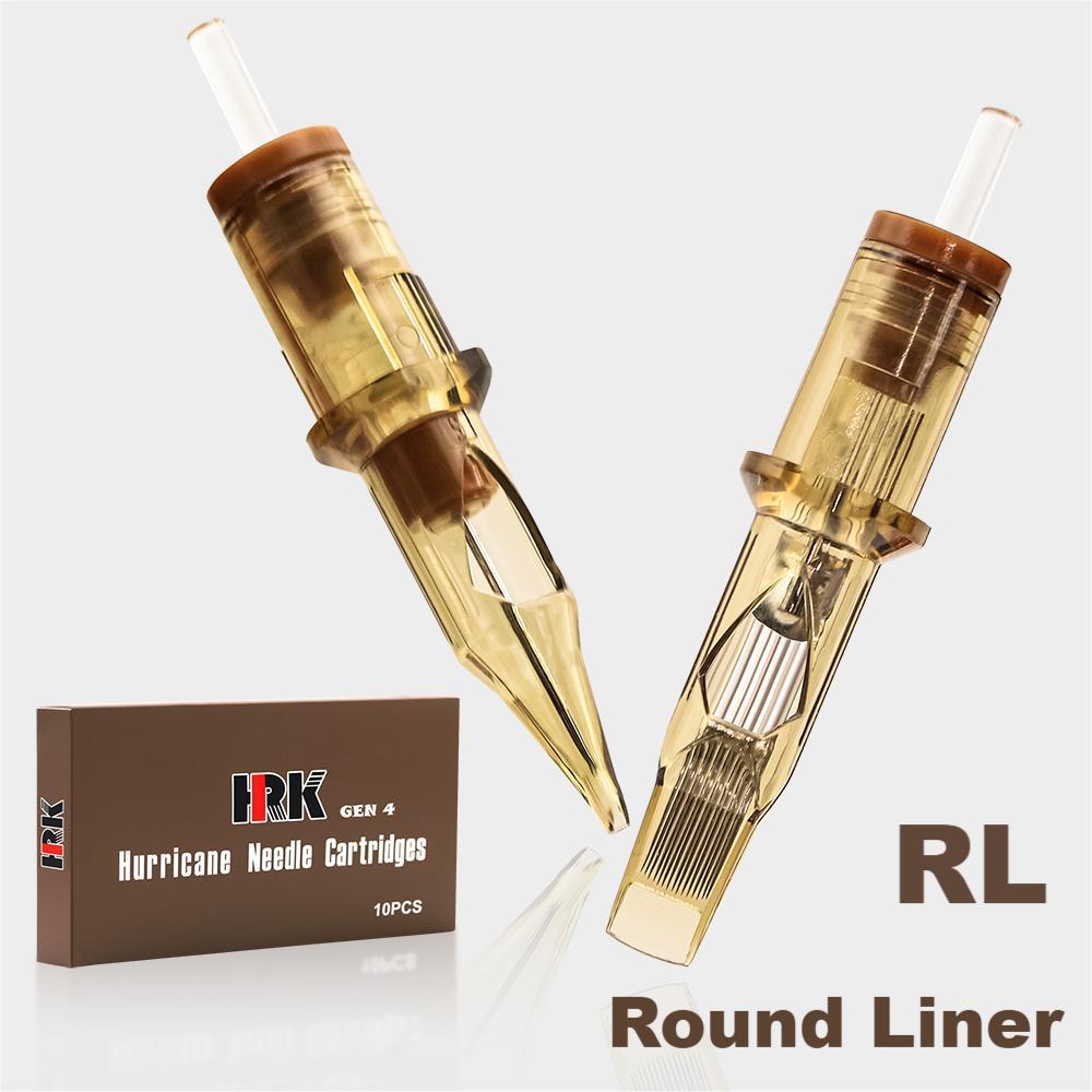 HRK GEN IV เข็มสักลาย 10 ชิ้น/กล่อง RL เข็มสัก ด้วยเมมเบรนป้องกันแบบ ...