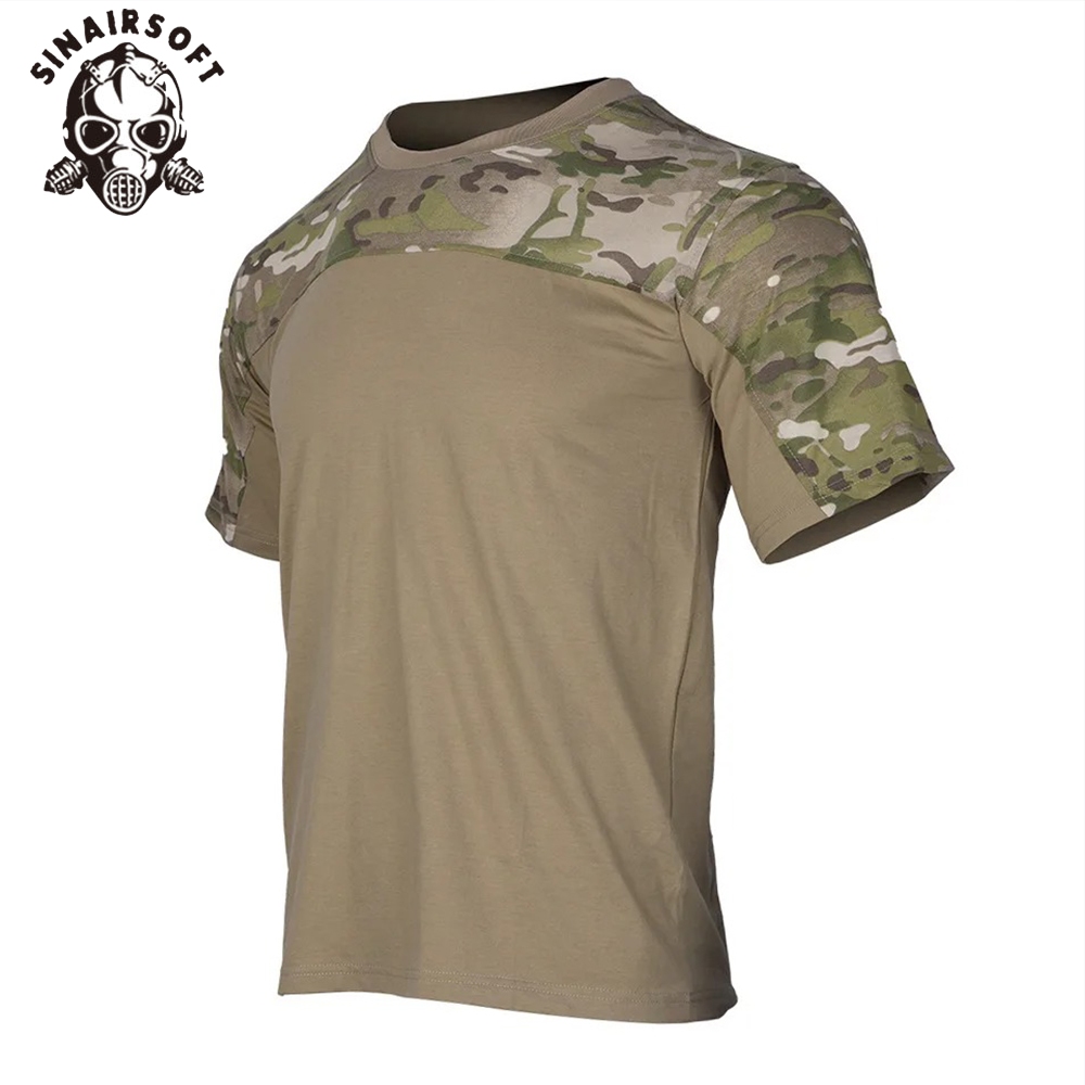 SINAIRSOFT Tactical Short Sleeved Camouflage เสื้อยืดผู้ชายกีฬากลางแจ้ง ... SINAIRSOFT Tactical Short Sleeved Camouflage เสื้อยืดผู้ชายกีฬากลางแจ้ง ...
