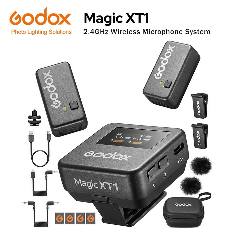 Godox Magic XT1 ระบบไมโครโฟนไร ้ สาย 2.4GHz Max. 200m LOS Range Pro ...