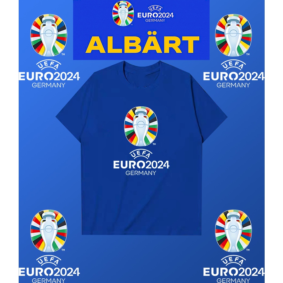 2024 UEFA European Championship#G011 พิมพ์ผ้าฝ้าย การแข่งขันฟุตบอลยูโร ...