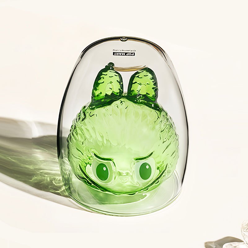 POPMART LABUBU THE MONSTERS-CHEERS! Series double-layer glass cup กล ่ ...