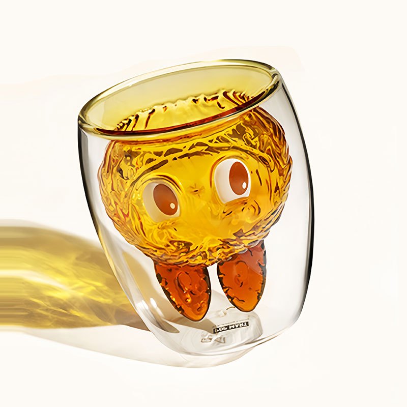 POPMART LABUBU THE MONSTERS-CHEERS! Series double-layer glass cup กล ่ ...
