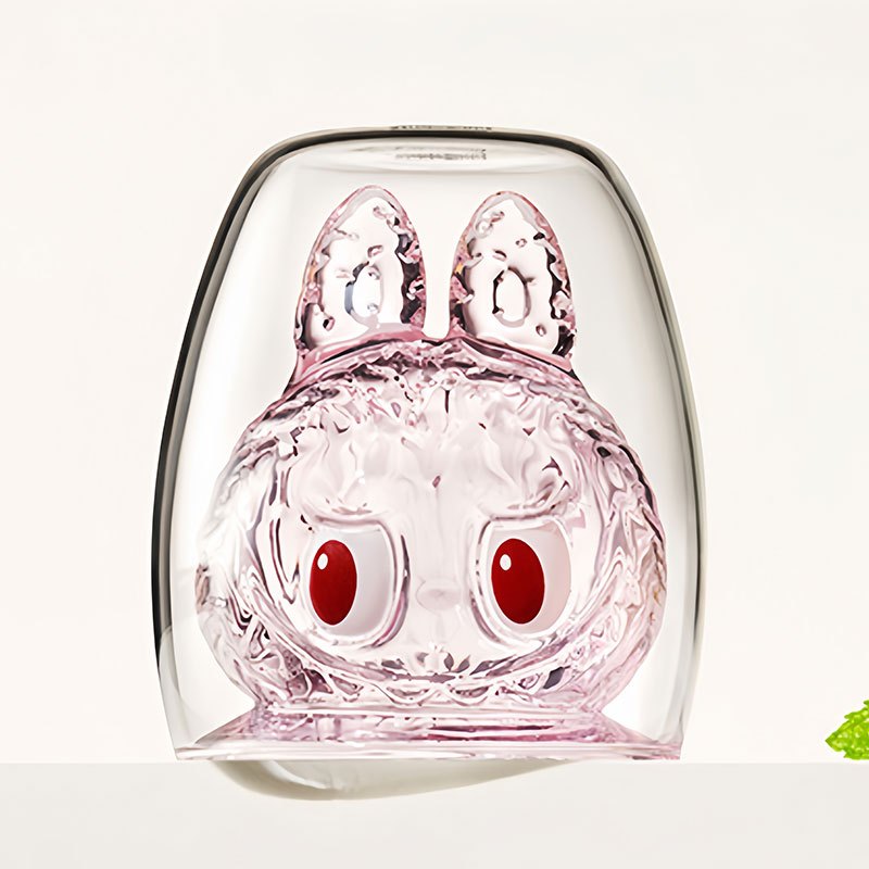 POPMART LABUBU THE MONSTERS-CHEERS! Series double-layer glass cup กล ่ ...