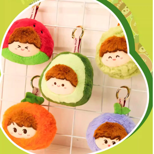 Kimmon Nayanaya fruit Plush Doll Keychain Pinch the fruit | Shopee Thailand