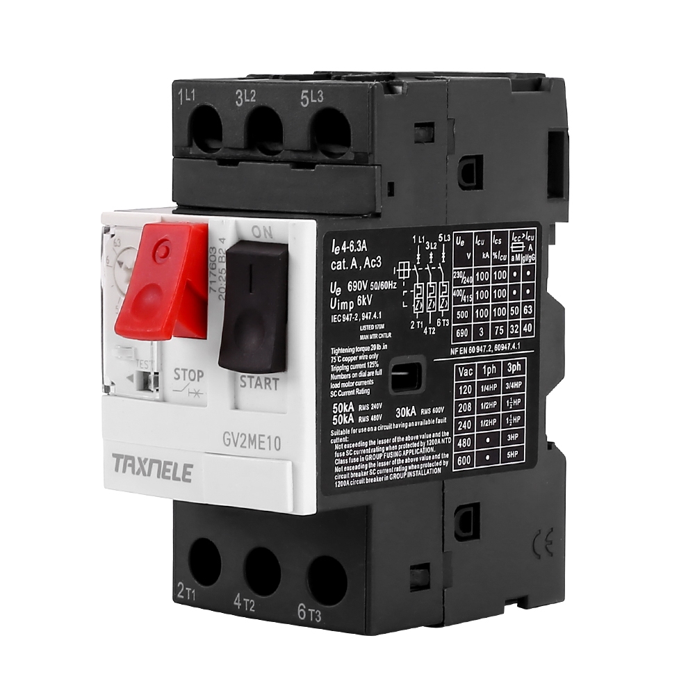 มอเตอร์ Starter Protector GV2ME Circuit Breaker ปุ่มกด 3P Thermal ...