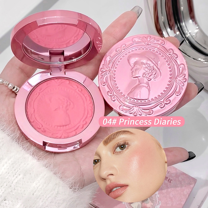 Gege bear Retro Court Style Blush Palette Fine Smooth Natural Matte ...