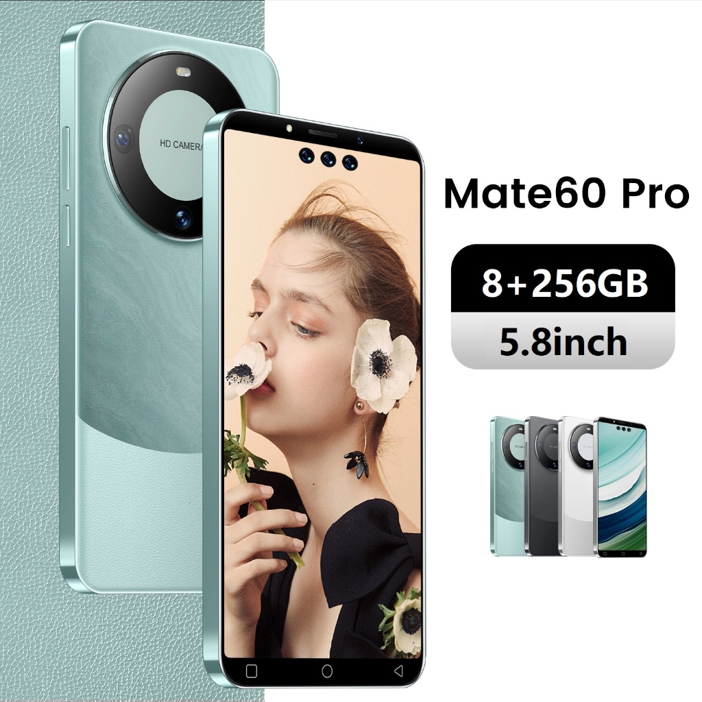 Mate60 Pro 4G/5G สมาร์ทโฟน 5.8 นิ้วหน่วยความจําหน้าจอที่ชัดเจนพิเศษ 8GB + 256GB กล้อง 24MP ...