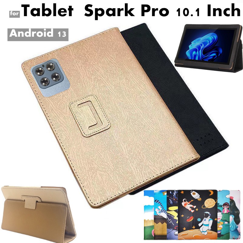 Flip Case for Spark Pro Tablet 10.1 Inch 2023 Silk Pattern Cover Flip ...