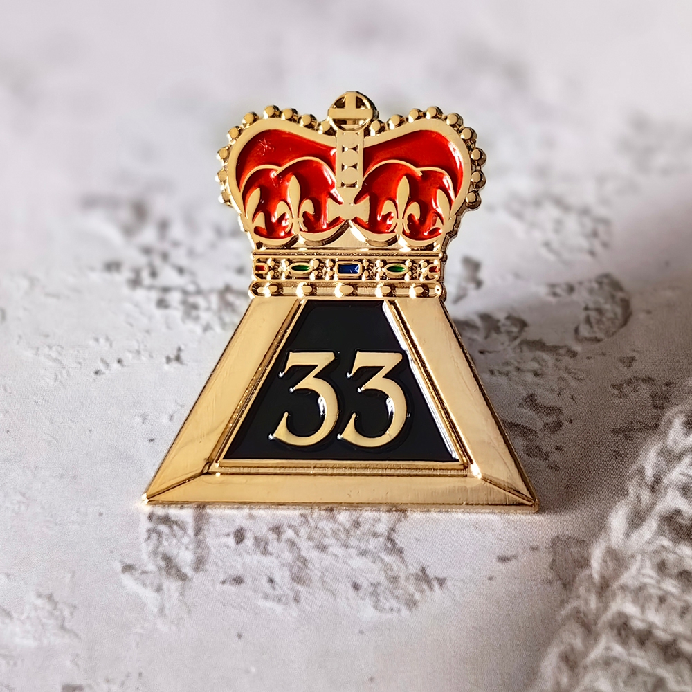 Masonic Lapel Pins Freemasonary Badge Mason Freemason 33 Degres ประณีต ...
