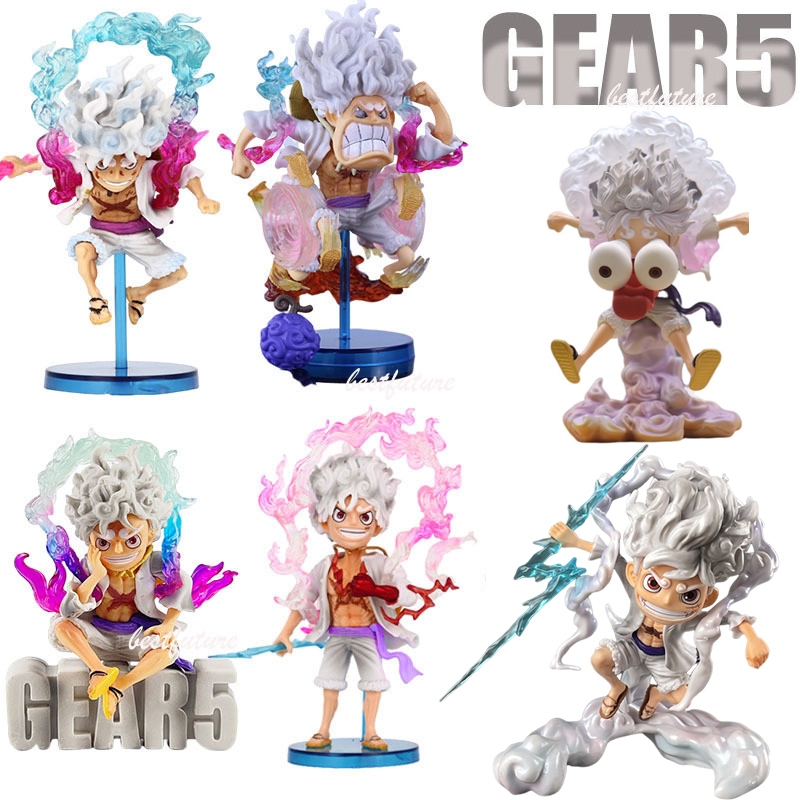 One Piece Action Figure Luffy Gear 5 Sun God เครื ่ องประดับ Lightning ...