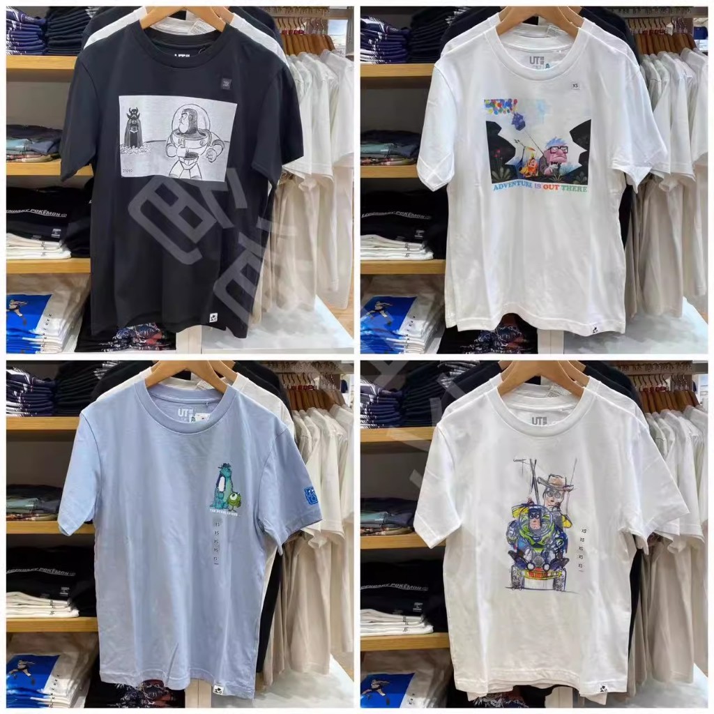 Uniqlo UT Pixar Animation Co แบรนด์คนรักชายและหญิงเดียวกันรอบคอเสื้อยืด ...