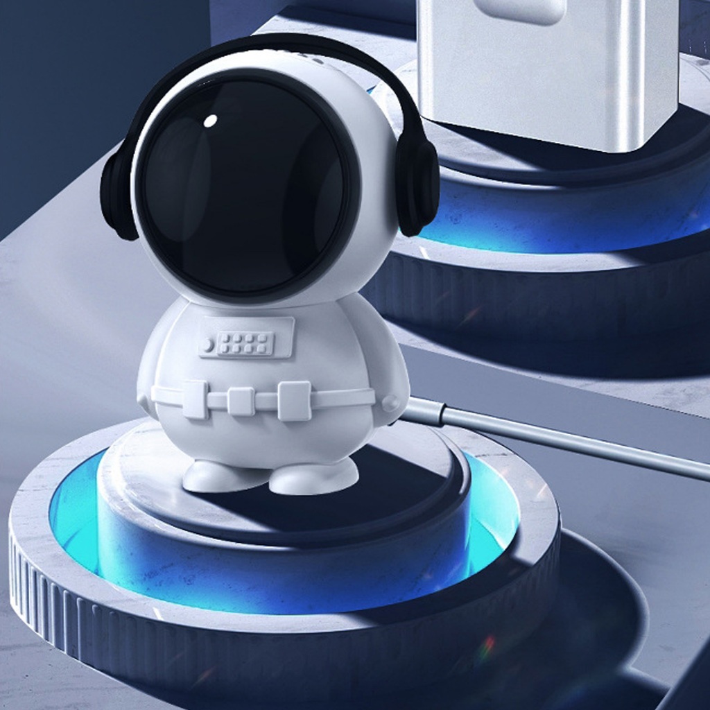 พัดลมพกพา Spaceman Shaped 2 ความเร็ว USB ชาร์จพัดลมคอขนาดเล็กสําหรับ ...