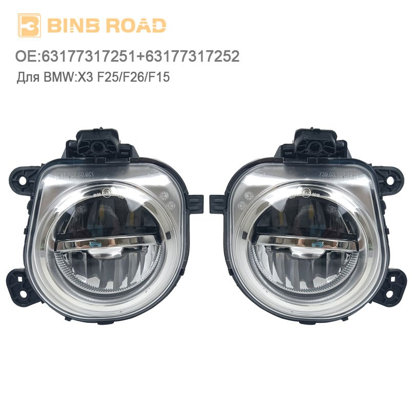 Binb RAOD ไฟตัดหมอกหน้า LED ซ้าย 63177317251 สําหรับ BMW X3 F25 18d ...