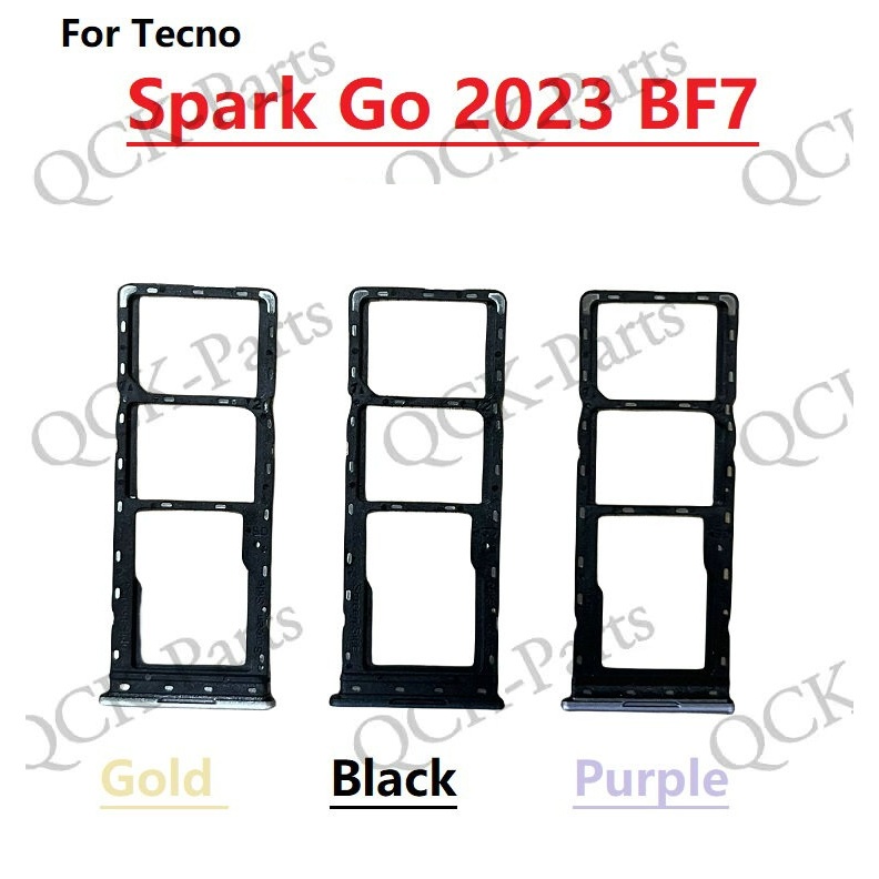 ถาดซิมการ ์ ดสําหรับ Tecno Spark Go 2023 BF7 BF7N Sim Holder Slot ...
