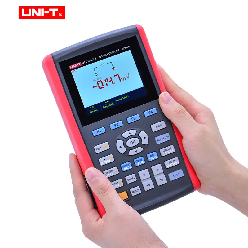 Uni-t UTD1050DL 2CH 3.5 นิ้ว Dual Channel Handheld Digital Storage LCD Oscilloscope 50MHz ...