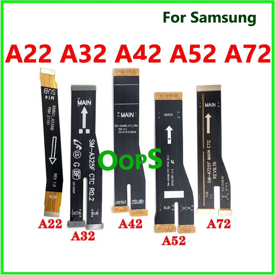 บอร์ดหลักตัวเชื่อมต่อเมนบอร์ด Flex สําหรับ Samsung A22 A32 A42 A52 A72 ...