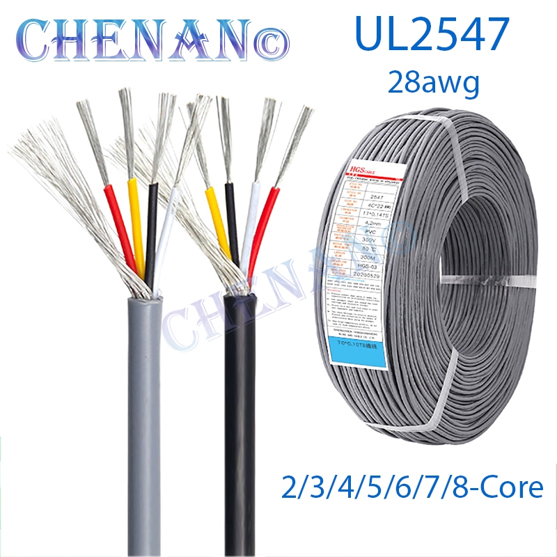 1 เมตร 28awg UL2547 สายป้องกัน Multicore ลวดทองแดงดีบุก 2/3/4/5/6/7/8 ... 1 เมตร 28awg UL2547 สายป้องกัน Multicore ลวดทองแดงดีบุก 2/3/4/5/6/7/8 ...